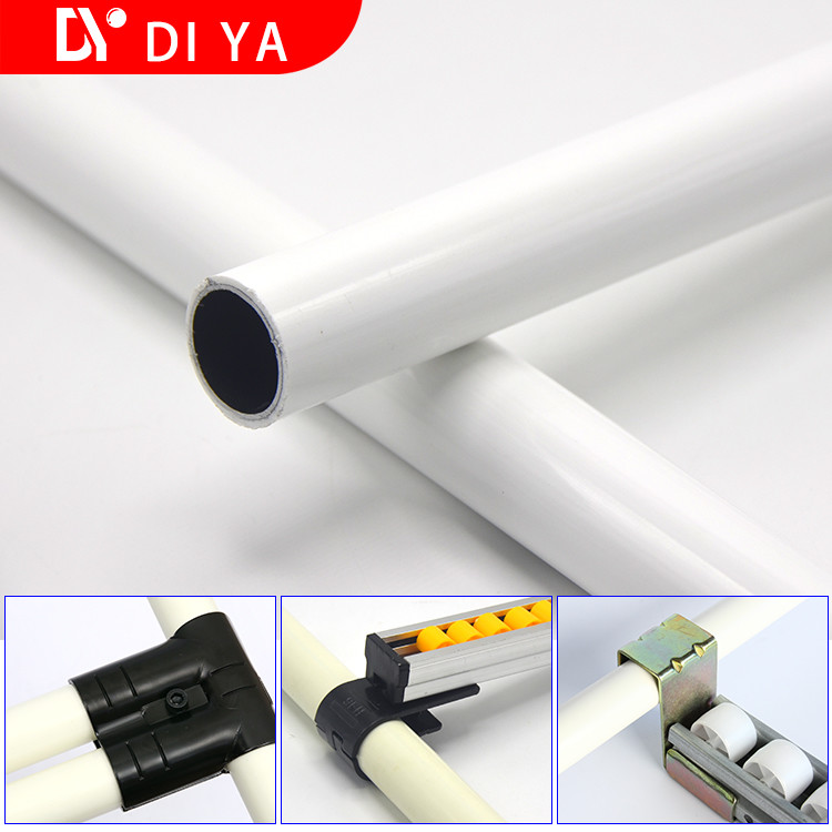 Diameter 28mm Colourful PE/ABS Coated Kaizen Steel Lean Pipe / Lean ...